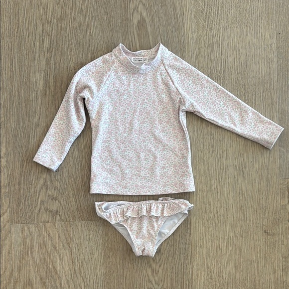 Minnow | Swim | Minnow Pink Floral Kids Swim Set | Poshmark